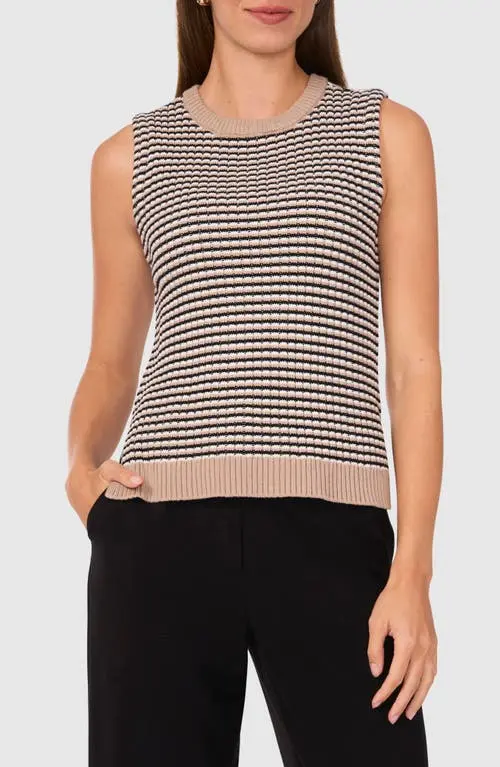 Halogen Stripe Sleeveless Sweater