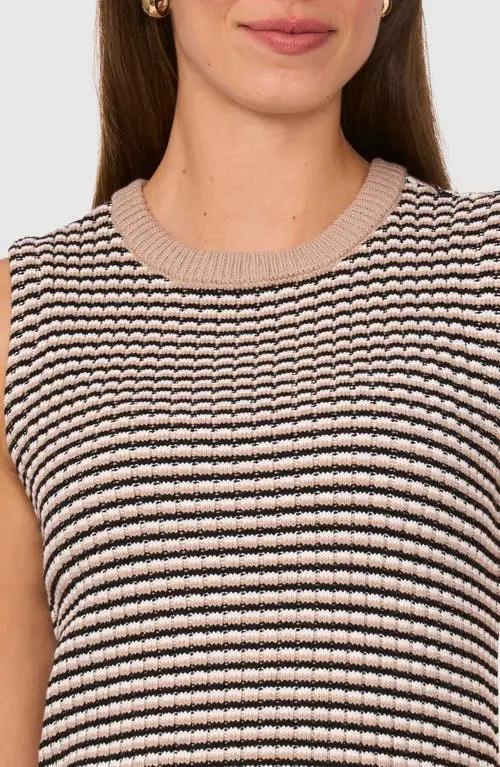Halogen Stripe Sleeveless Sweater