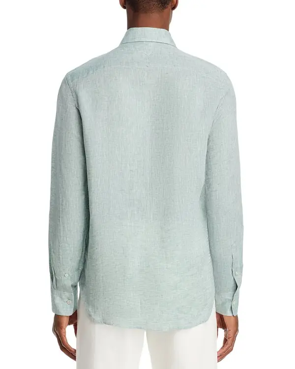 Canali Linen Sport Shirt - Green