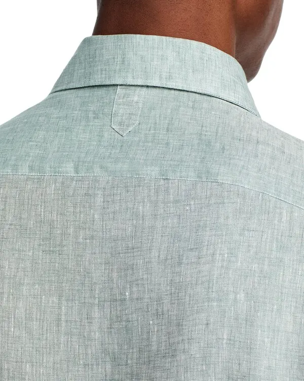 Canali Linen Sport Shirt - Green