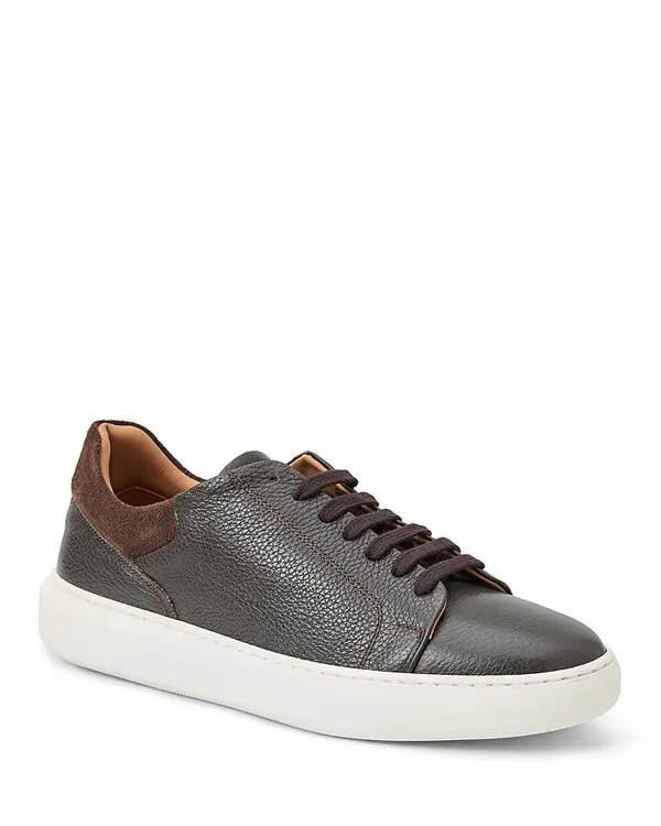 Bruno Magli Salvatore Leather Sneakers - Brown