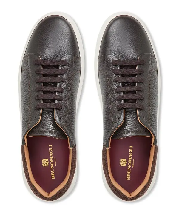 Bruno Magli Salvatore Leather Sneakers - Brown