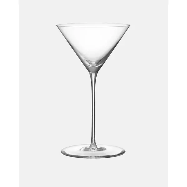 ORREFORS Geometry Martini Glass, Set Of 2