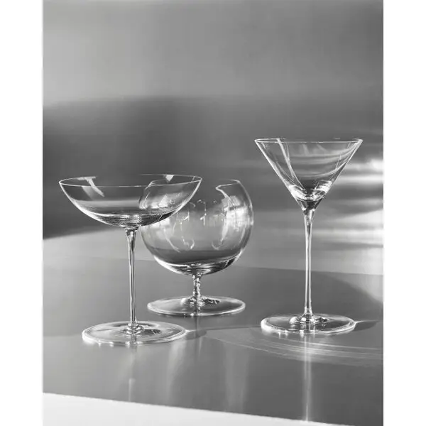 ORREFORS Geometry Martini Glass, Set Of 2