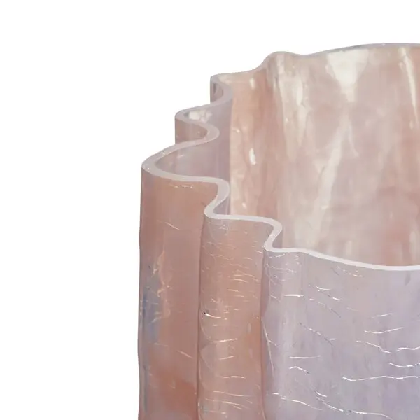 KOSTA BODA Crackle Vase, Tall - Pink