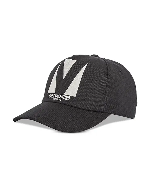 Valentino Garavani Chez Baseball Cap - Nero/avorio