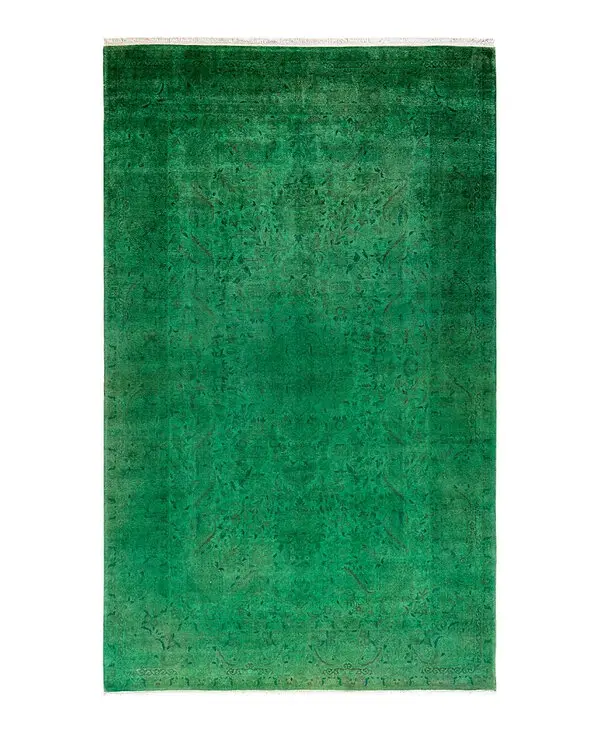 Bloomingdale'S Fine Vibrance M1113 Area Rug, 6'3 X 9'8 - Green