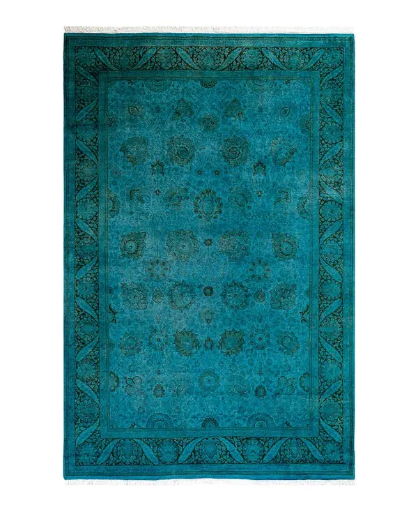 Bloomingdale'S Fine Vibrance M1560 Area Rug, 6' X 9'4 - Blue