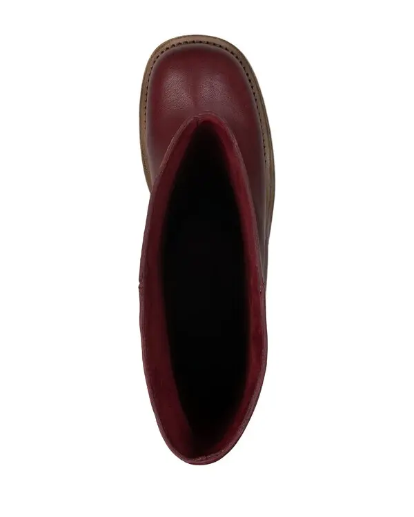 Jeffrey Campbell Tall Square Toe Boots - Red