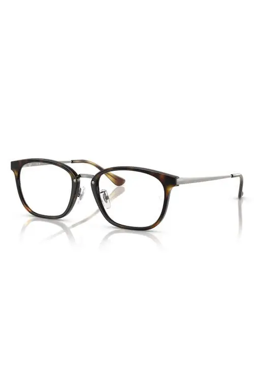 Ray-ban 51mm Square Eyeglasses - Havana