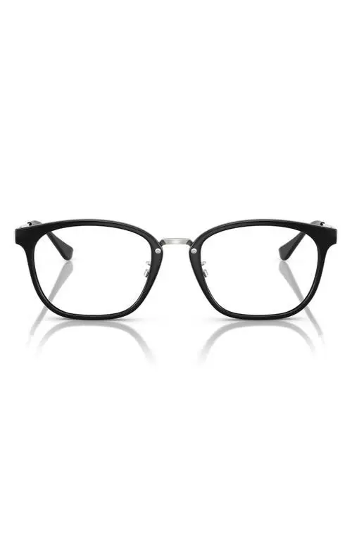 Ray-ban 51mm Square Eyeglasses - Shiny Black