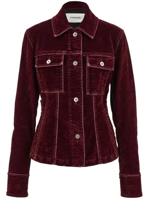FERRAGAMO Trucker Jacket - Red