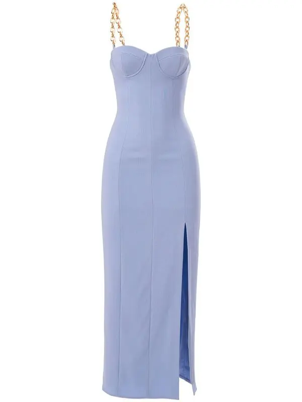 Carolina Herrera Chain-strap Midi Dress