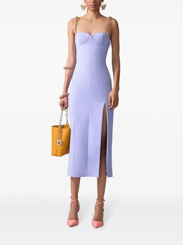 Carolina Herrera Chain-strap Midi Dress