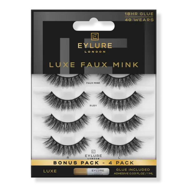 EYLURE Luxe Faux Mink Ruby Eyelashes Multipack - One-color