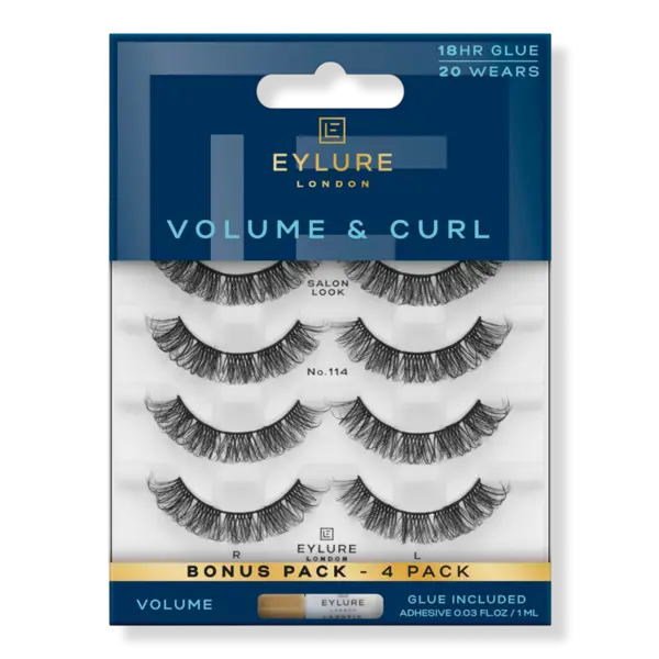 EYLURE Volume & Curl No.114 Eyelashes Multipack - One-color
