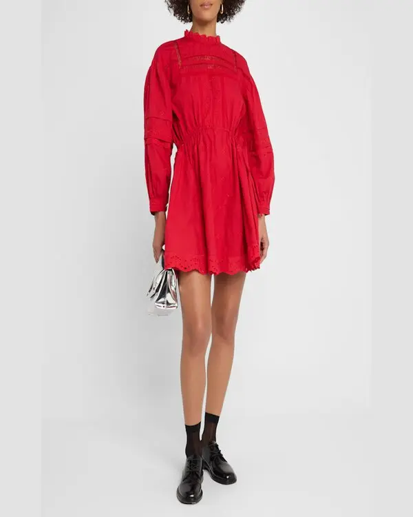 DAMSON MADDER Clancy Embroidered Mini Dress
