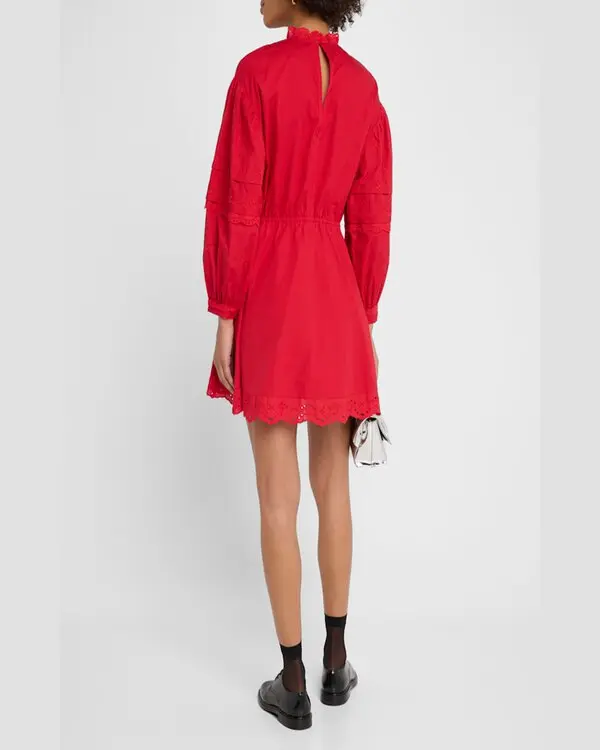 DAMSON MADDER Clancy Embroidered Mini Dress