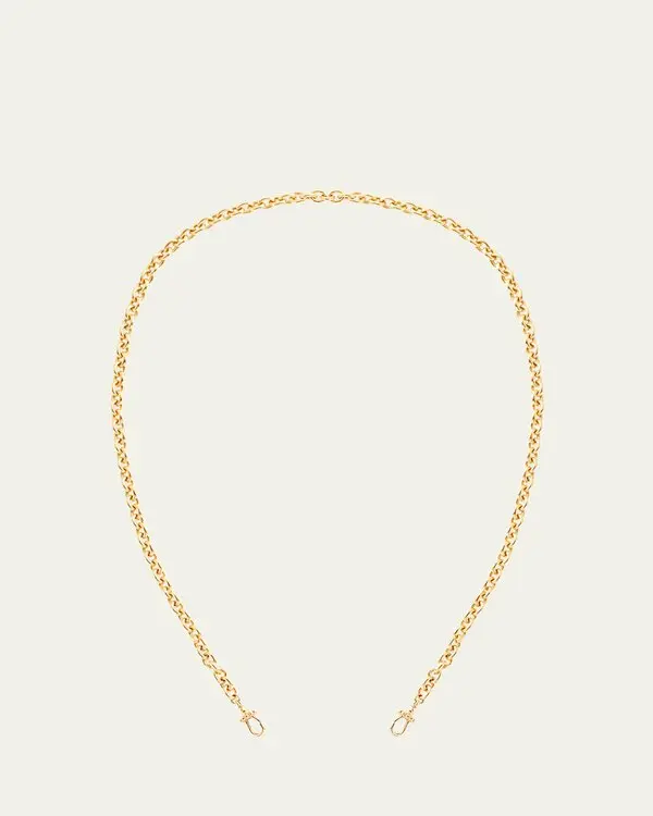 MARIE LICHTENBERG 18k Yellow Gold Classic Rosa Chain Necklace - Yg