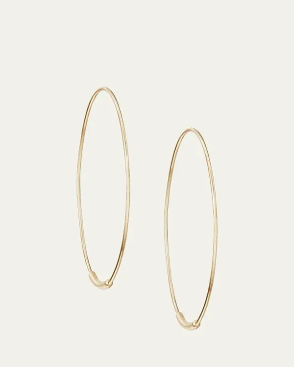 Lana Jewelry 14k Gold Small Magic Hoop Earrings - Yellow