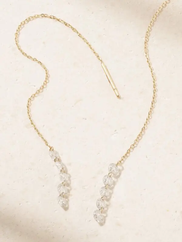PERSEE Rivière 18-karat Diamond Earrings