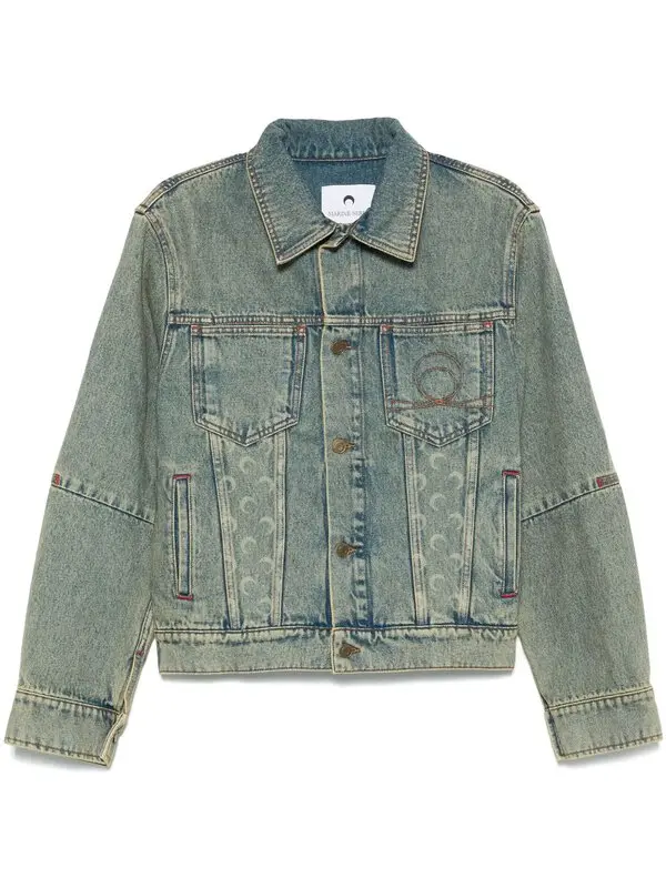 MARINE SERRE Moon Laser Denim Jacket