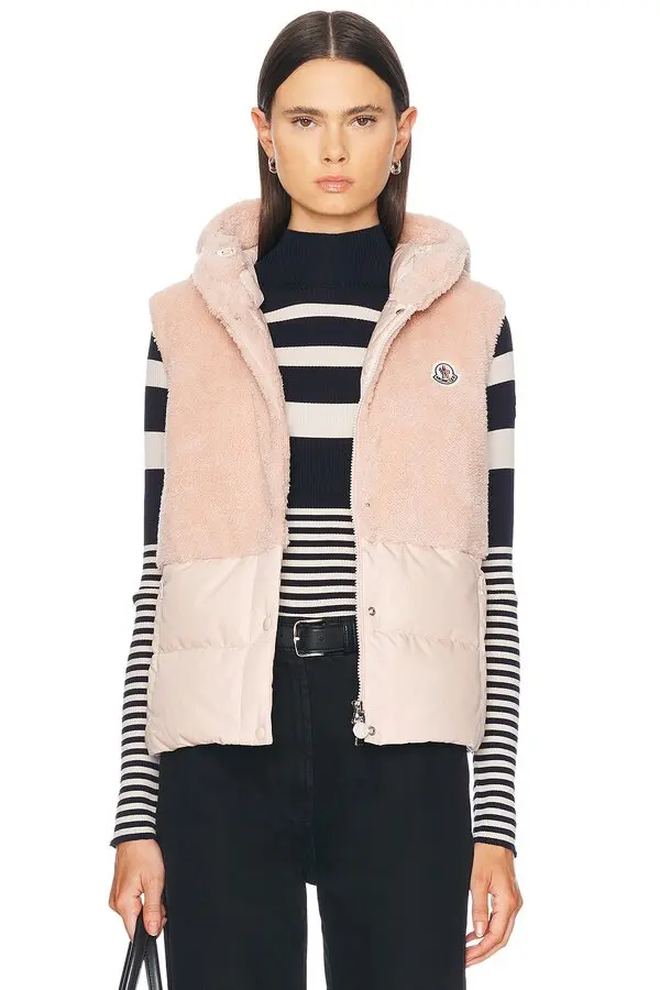 Moncler Floy Vest - Pink
