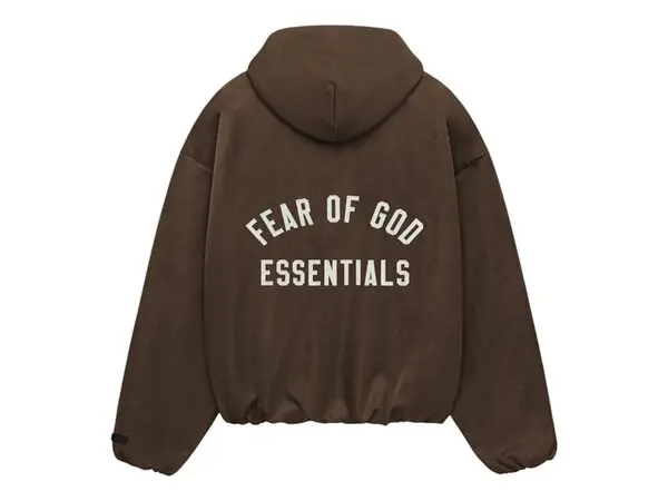 Fear Of God Essentials Textured Nylon Hooded Bomber Jacket