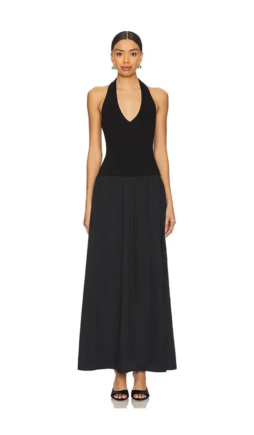 ALL THE WAYS Leonara Maxi Dress With Halterneck