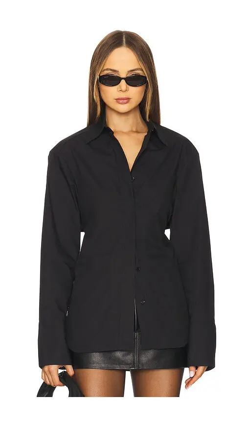 Courtney Zheng Belt Back Top