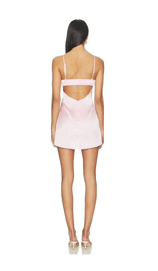 Superdown Mini Dress With Lace Trim - Ice Pink