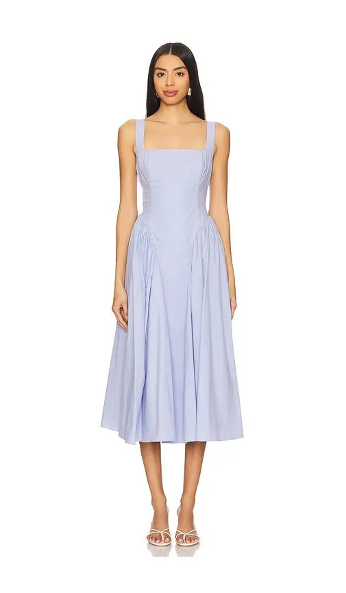 Astr The Label Vinya Midi Dress In Periwinkle Blue - 6% Off | Editorialist