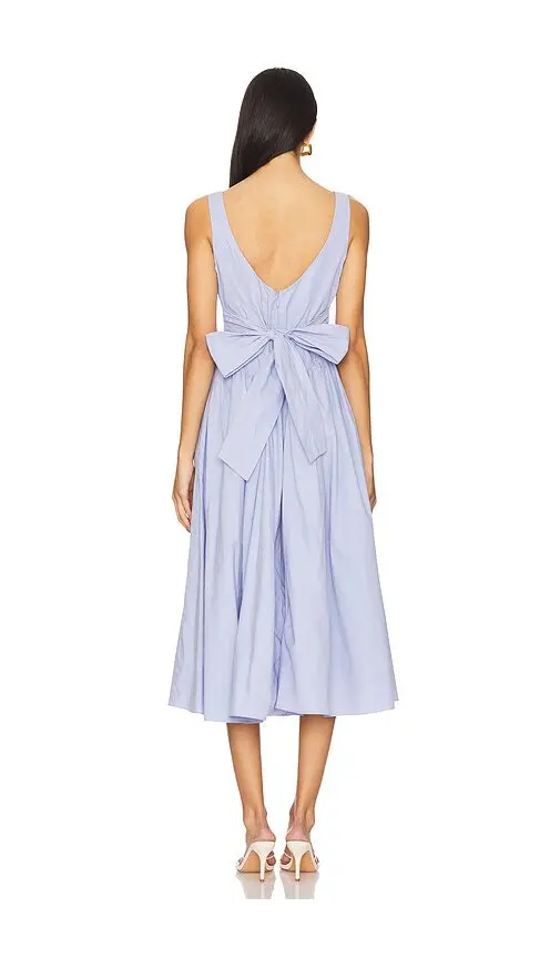 knee length dresses for ladies Vinya Drop Waist Midi Dress