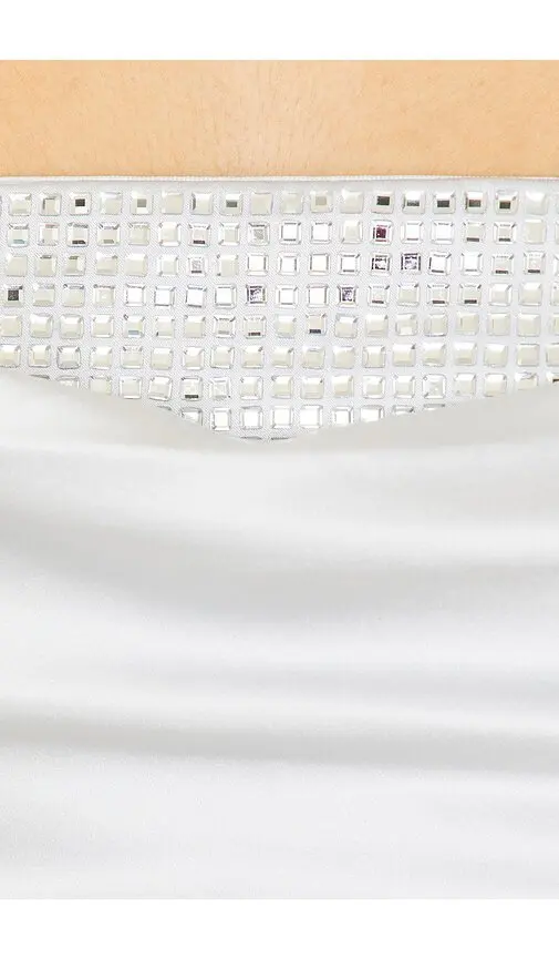 Retrofete Emery Embellished Silk Dress