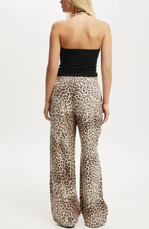 COTTON ON Haven Wide Leg Pant - Leopard