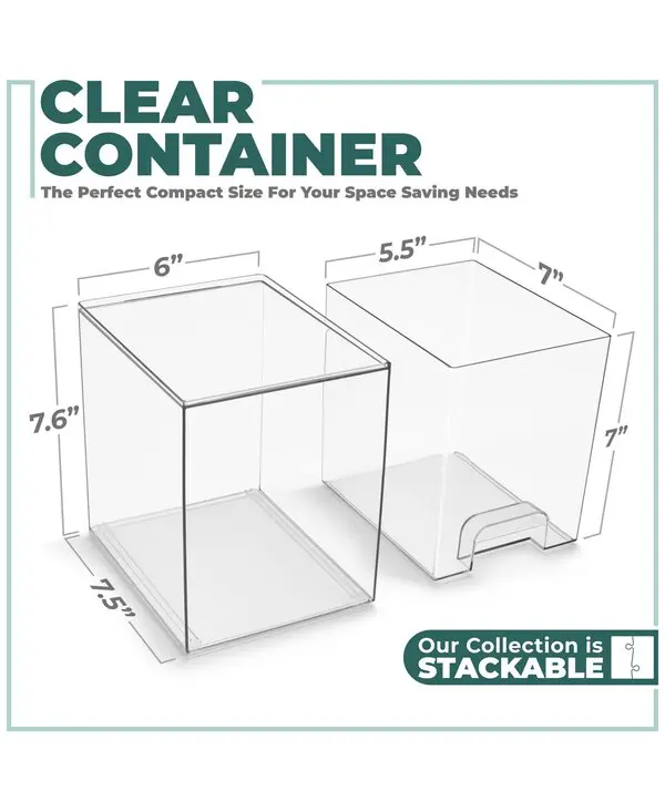 SORBUS Acrylic Drawer Organizers Makeup Case Pull-out Drawers