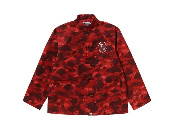 A BATHING APE X Clot Camo Jacket - Red