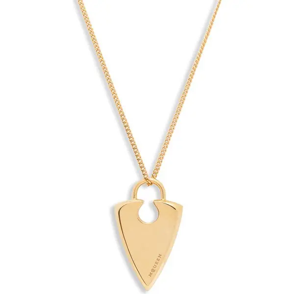 Alexander McQueen Arrow Pendant Necklace - Gold