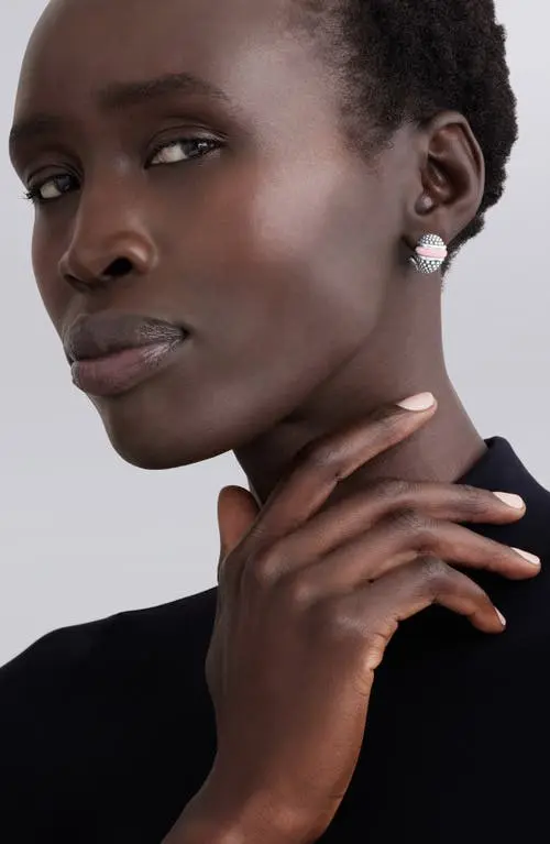 Lagos Caviar Stud Earrings - Pink