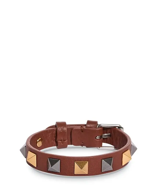 Valentino Garavani Stud Embellished Bracelet - Deep Caramel