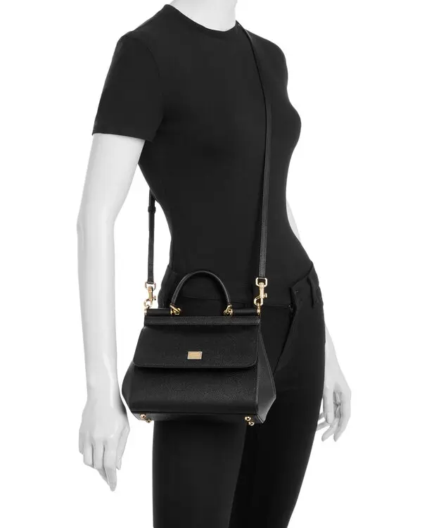 Dolce & Gabbana Medium Sicily Handbag - Black