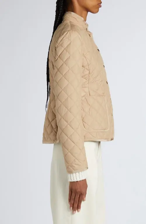 Moncler Epin Down Cropped Jacket - Beige