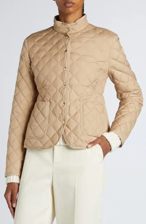Moncler Epin Down Cropped Jacket - Beige