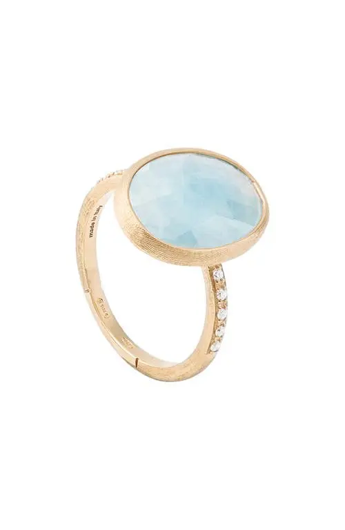 Marco Bicego Siviglia Aquamarine Ring - Yellow Gold