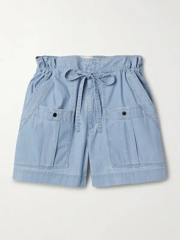 MARANT ETOILE Valdina Cotton-chambray Shorts