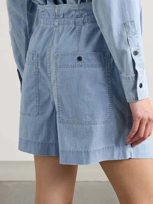 MARANT ETOILE Valdina Cotton-chambray Shorts