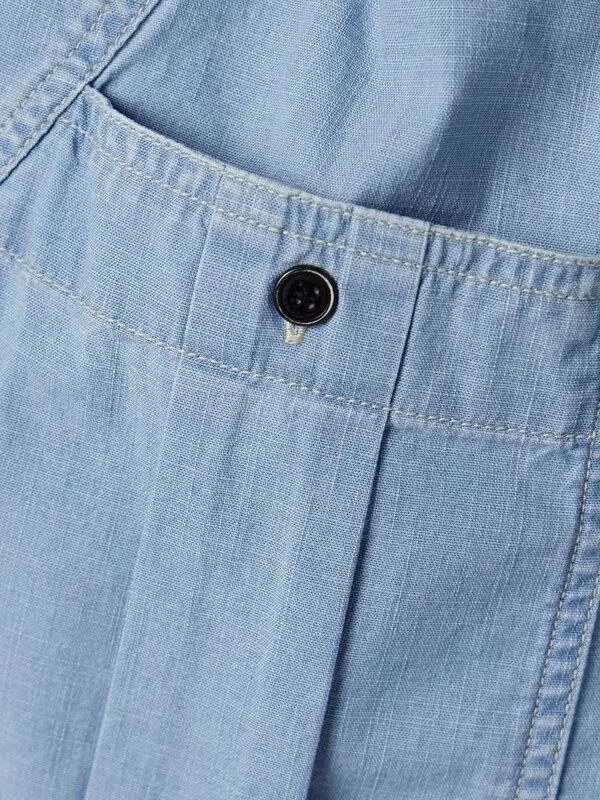 MARANT ETOILE Valdina Cotton-chambray Shorts