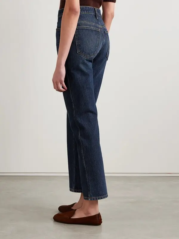 Khaite Abigail High-rise Straight-leg Jeans - Blue