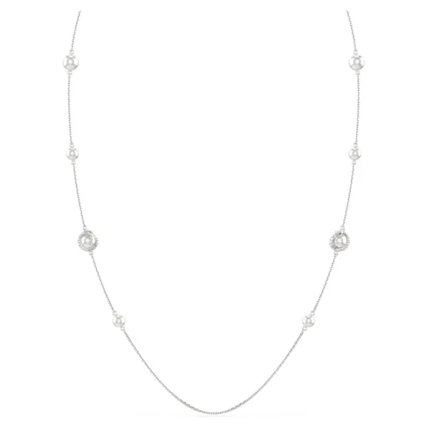 SWAROVSKI Snake Strandage Necklace - White