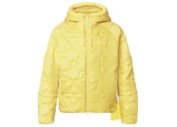 LOUIS VUITTON Lvse Flower Quilted Hoodie Jacket - Yellow